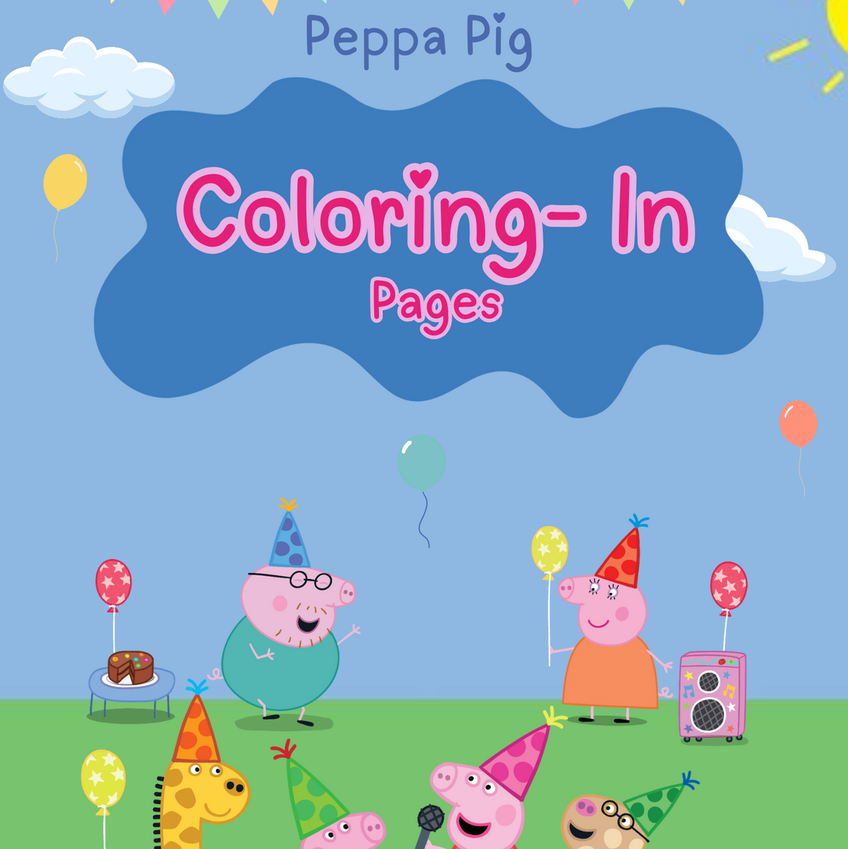 Peppa Pig Coloring Pages Muddy Puddles – The Party Pak Team